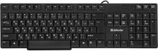 DEFENDER Keyboard Slim 107 klav. black,EN/RUS, USB, KS930BU – Setup.lt
