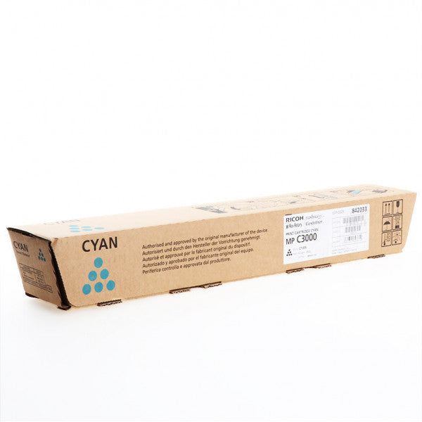 OEM kasetė Ricoh MP C3000 Cyan (842033) 15k – Setup.lt